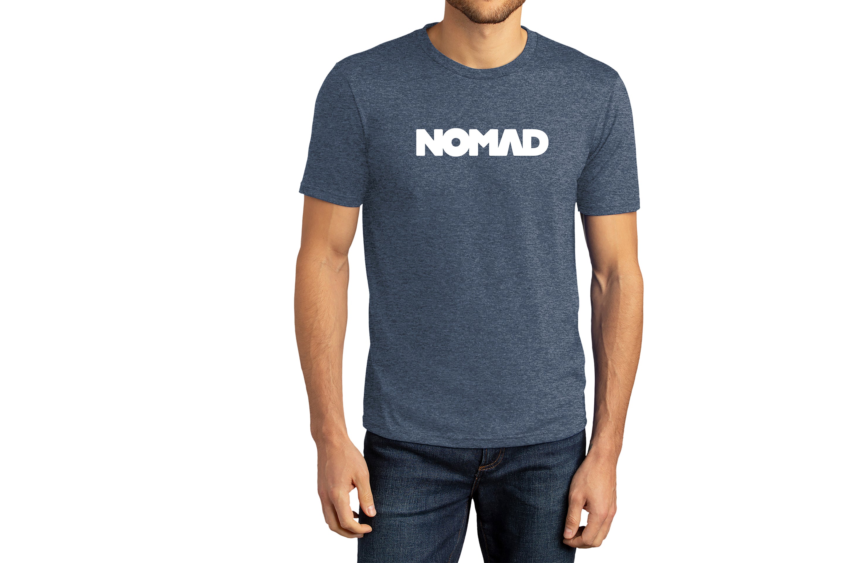 NOMAD Logo Tri-blend Tee (Blue) | NOMAD Grills